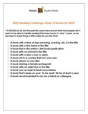 2022 Reading Challenge – Blydyn Square Books